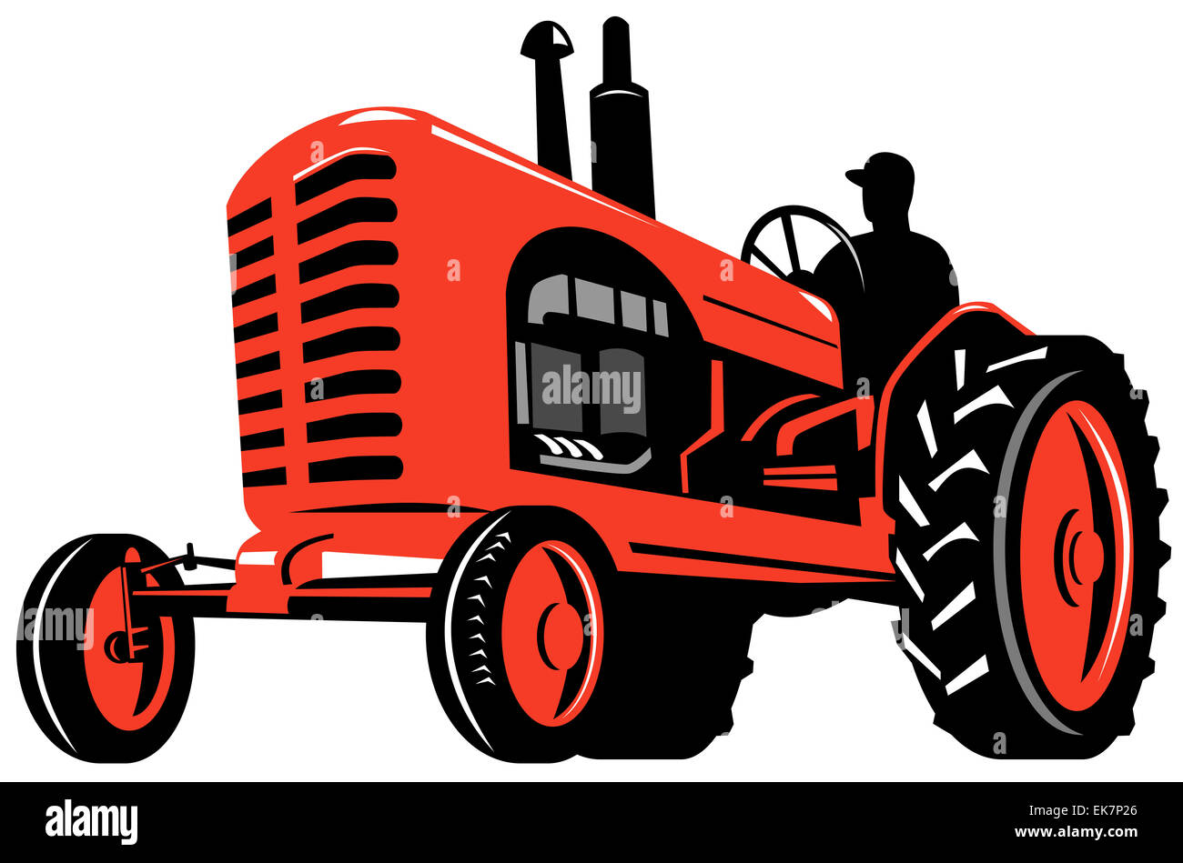 vintage farm tractor Stock Photo - Alamy