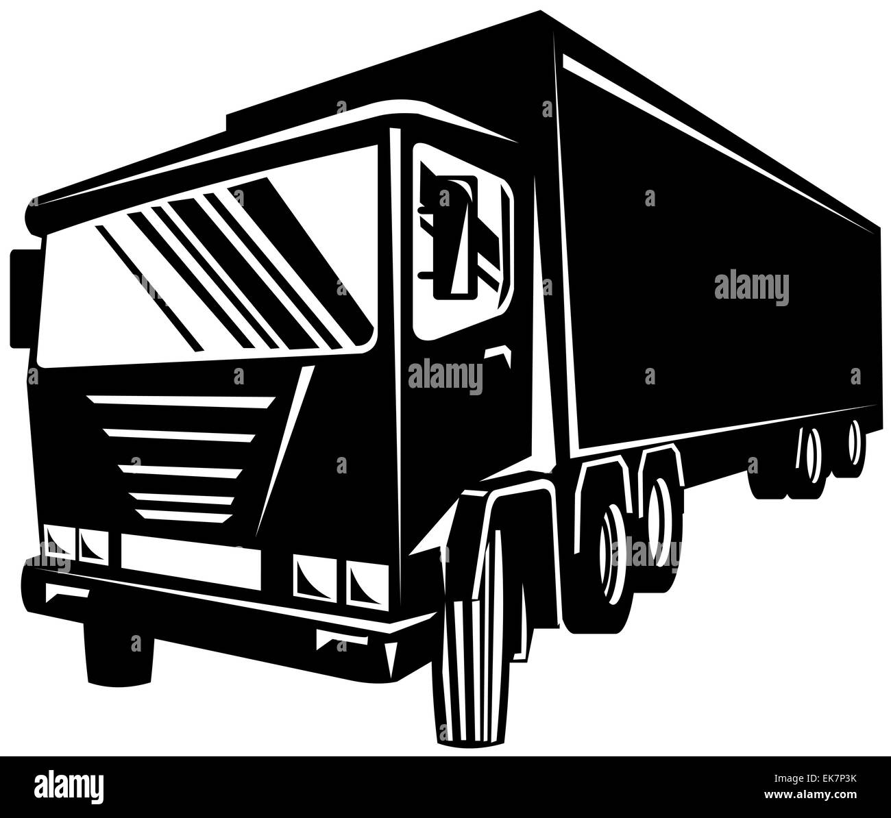 truck container van Stock Photo - Alamy