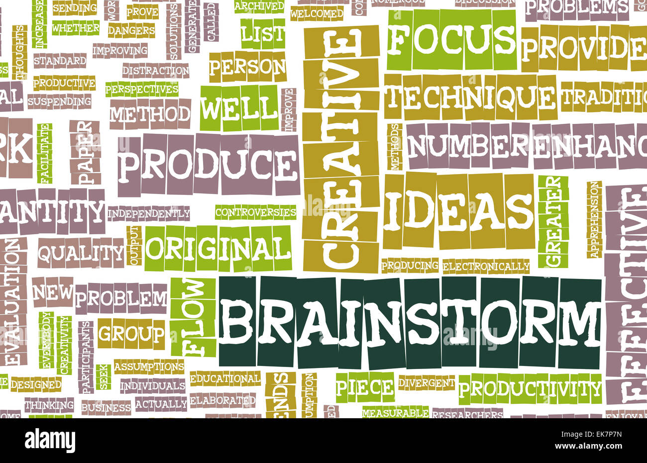 Brainstorm inspiration ideas analysis concept hi-res stock photography ...