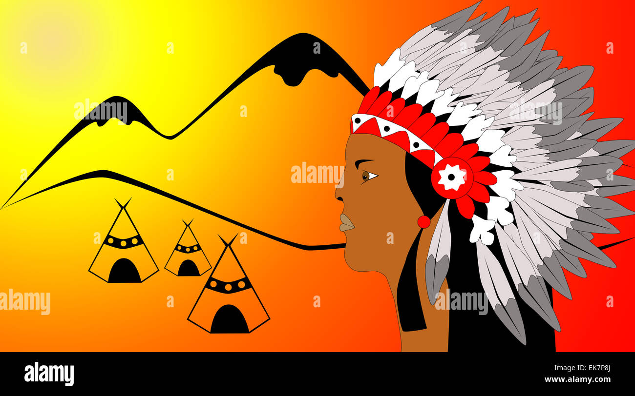 American indian face paint hi-res stock photography and images - Alamy