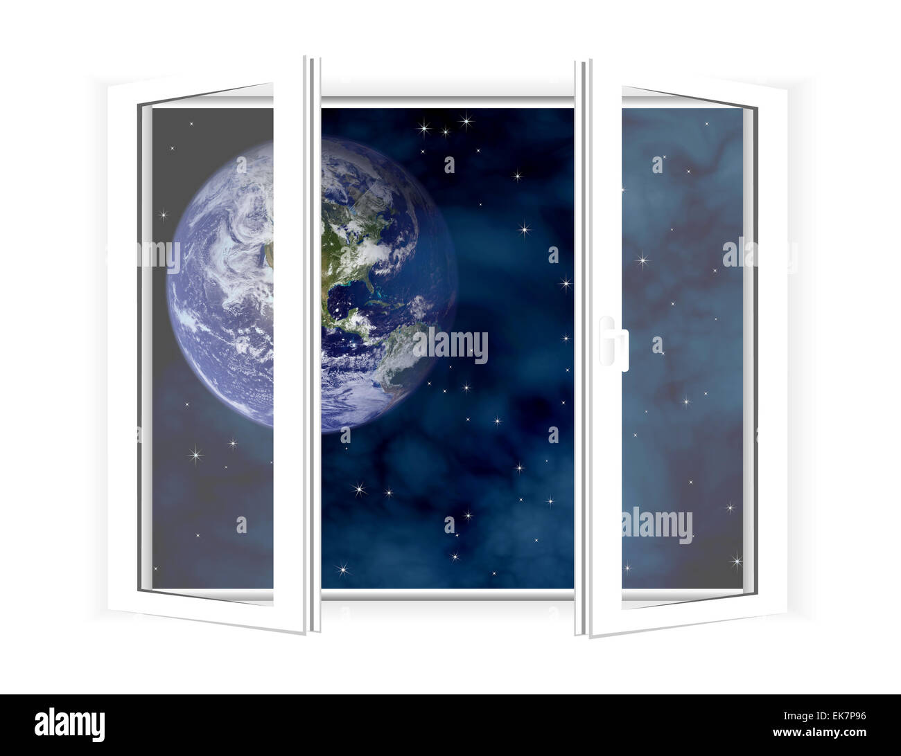 Window in space Stock Photo - Alamy