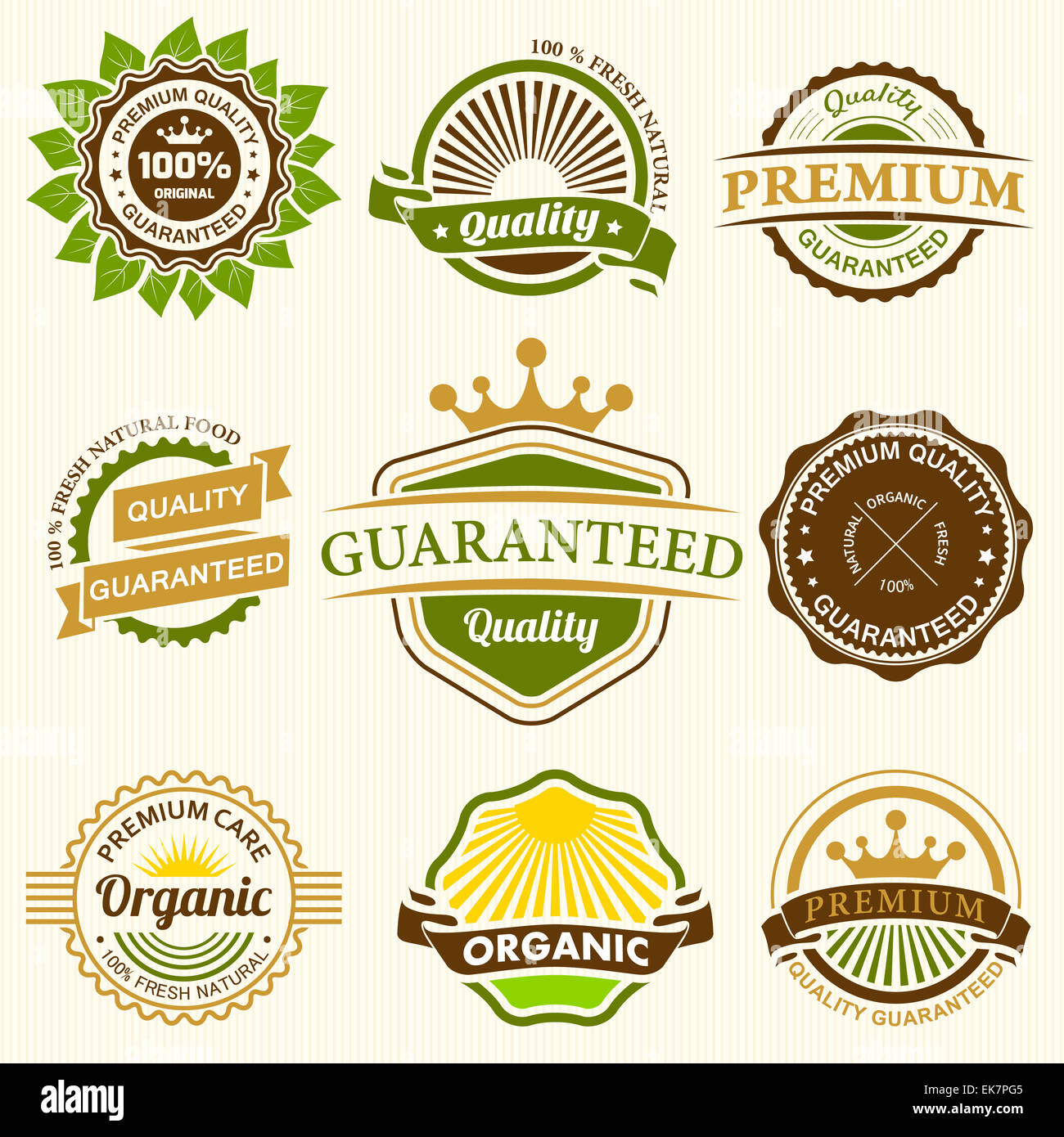 Labels of food symbols hi-res stock photography and images - Alamy