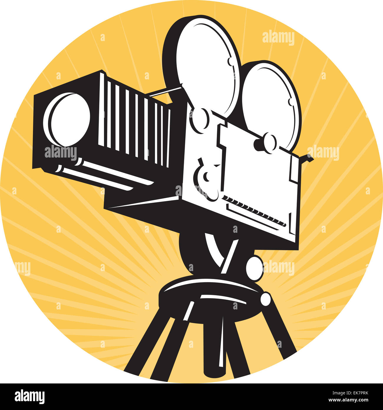 vintage movie film camera retro style Stock Photo - Alamy