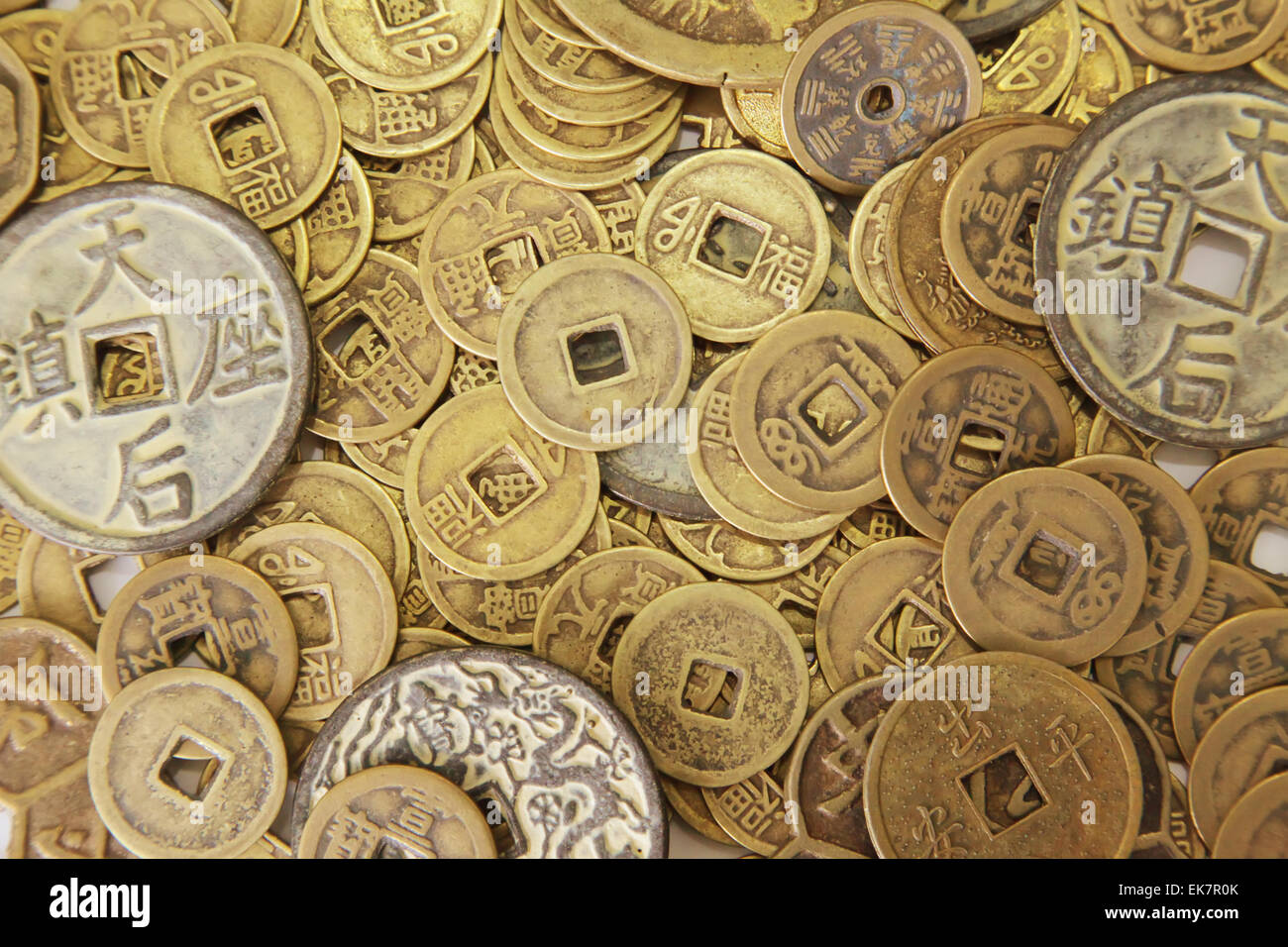 Antique chinese gold coin hi-res stock photography and images - Alamy