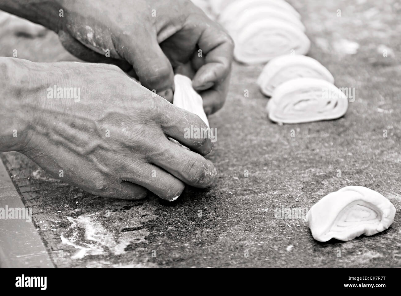 Baker making bread in hi-res stock photography and images - Alamy