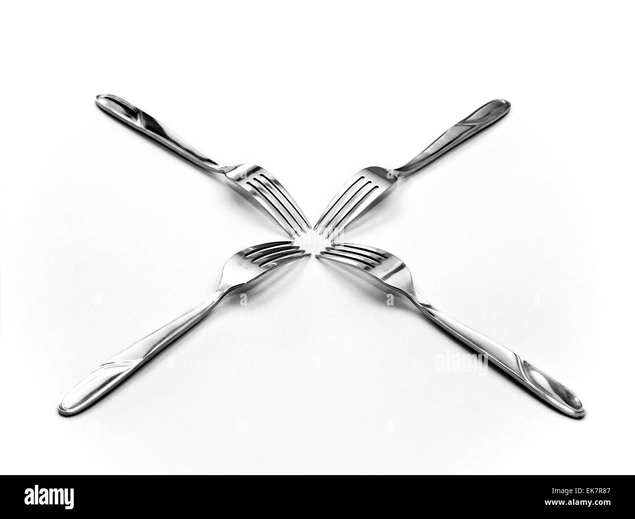 Meal for four Black and White Stock Photos & Images - Alamy