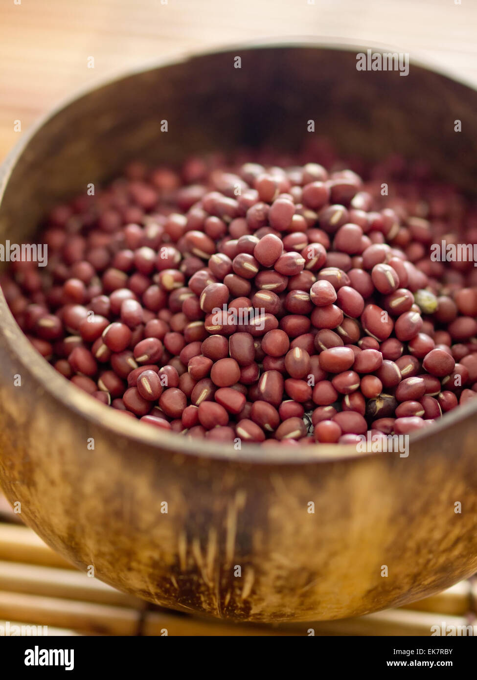 bowl of red mung beans Stock Photo - Alamy