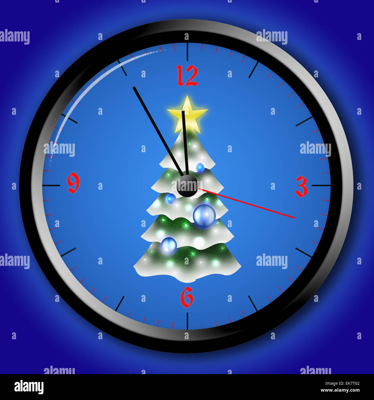 new year clock Stock Photo - Alamy