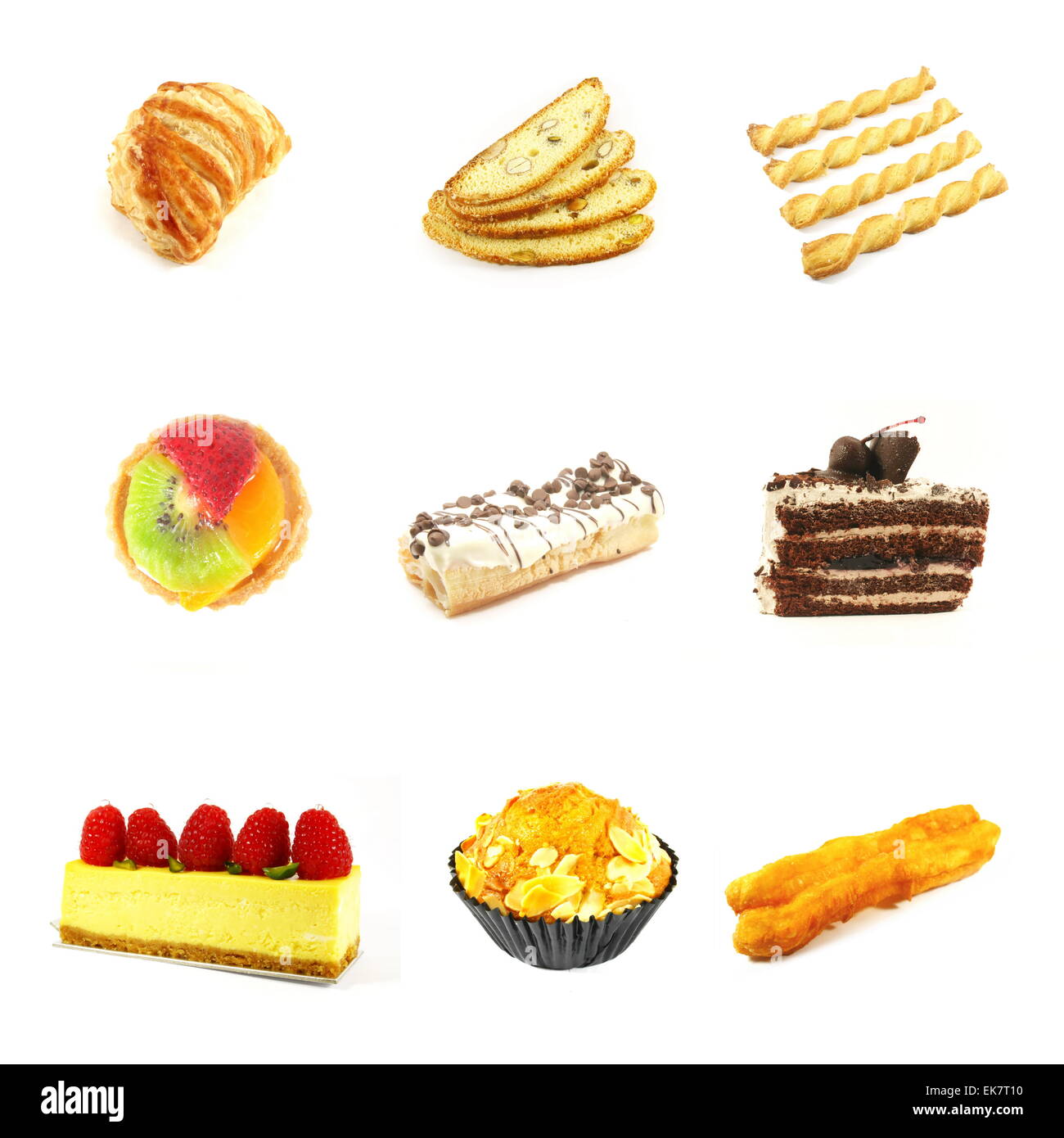 Food assorted chocolate cakes Cut Out Stock Images & Pictures - Alamy