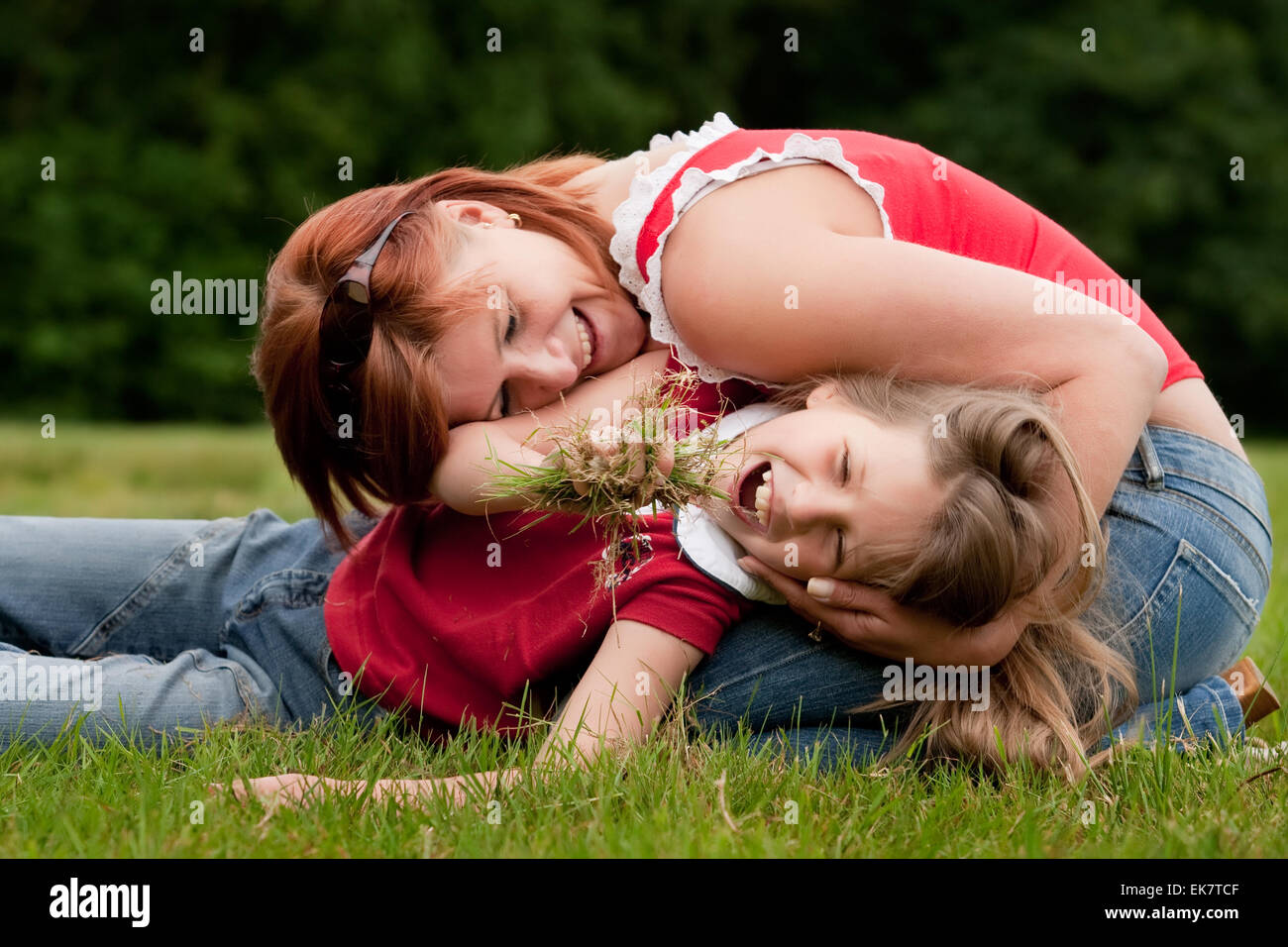 We eating grass Stock Photo - Alamy