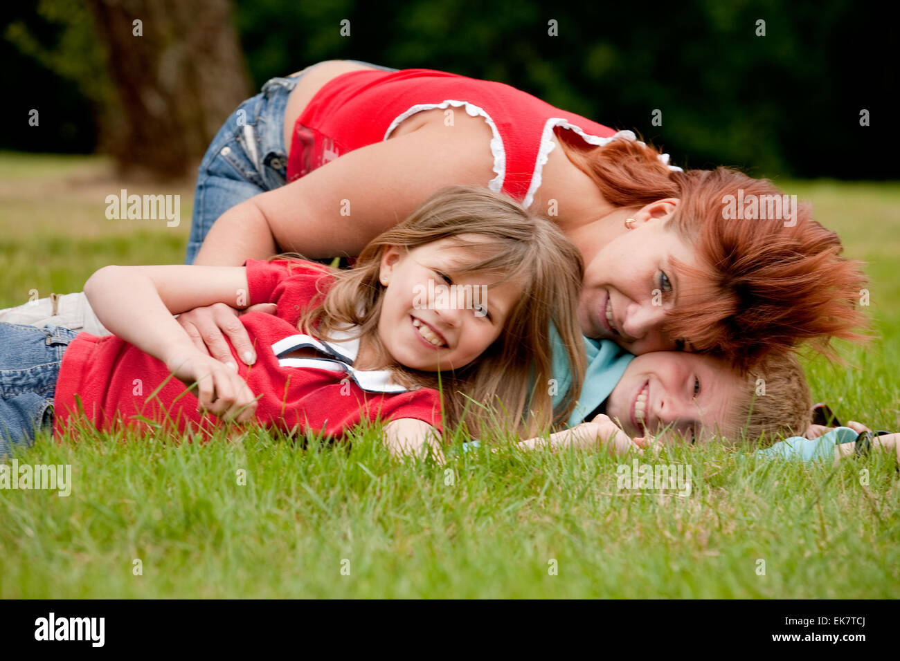 Me my mother and my brother Stock Photo - Alamy