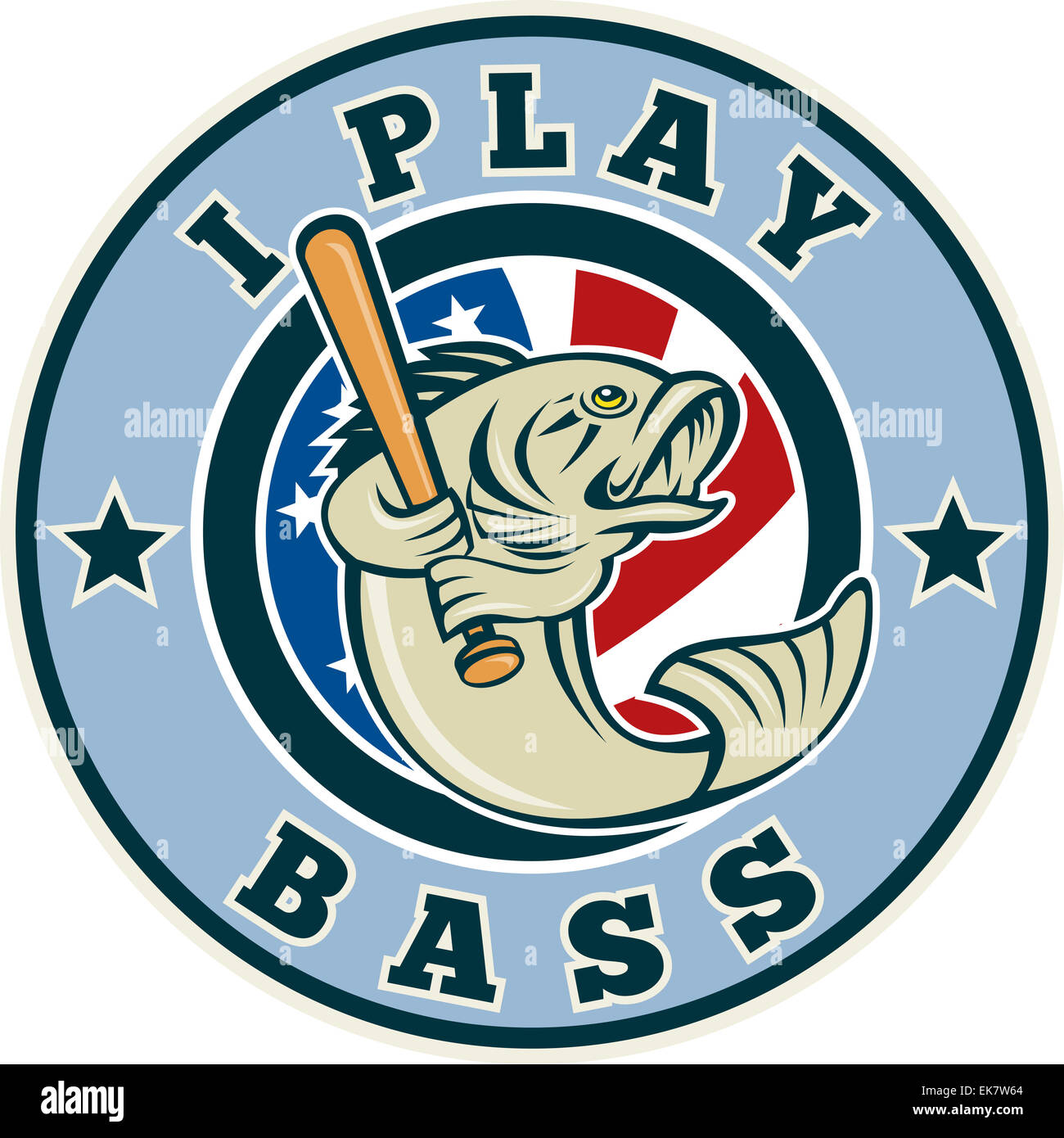 Largemouth bass playing baseball bat Stock Photo - Alamy