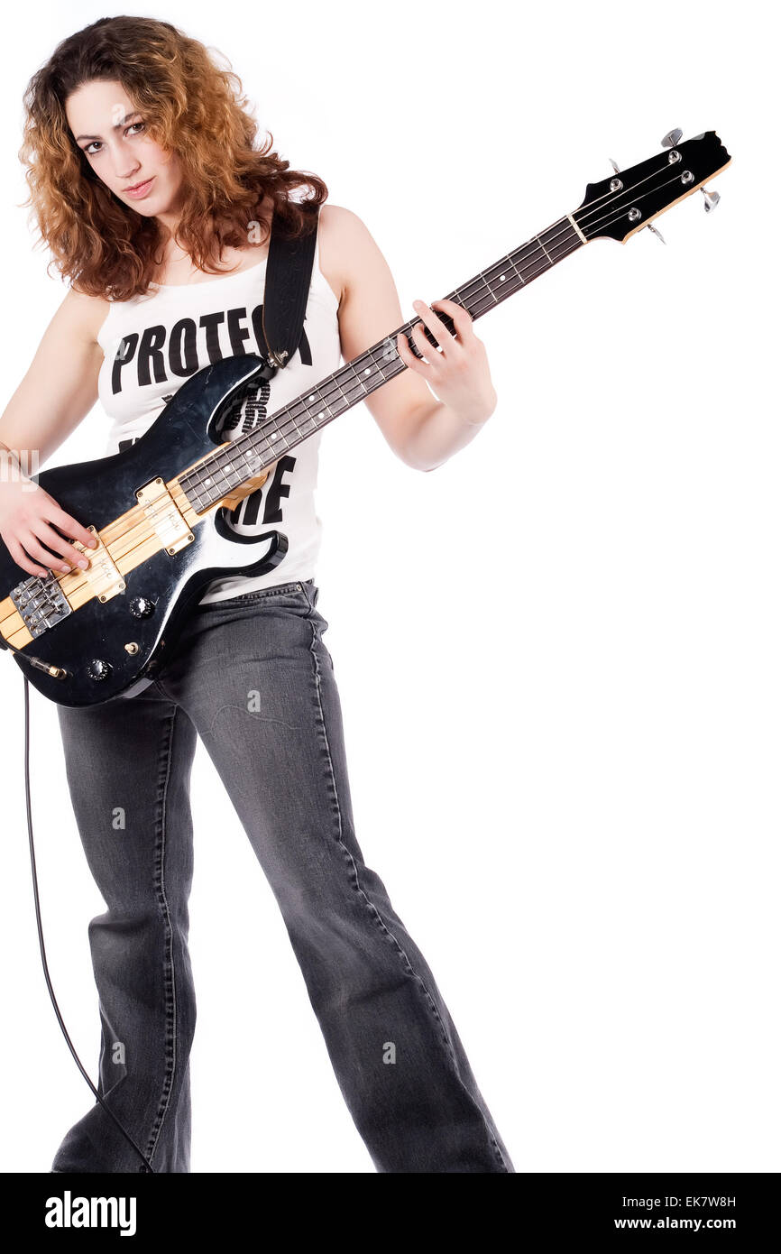 Still rocking girl Stock Photo - Alamy