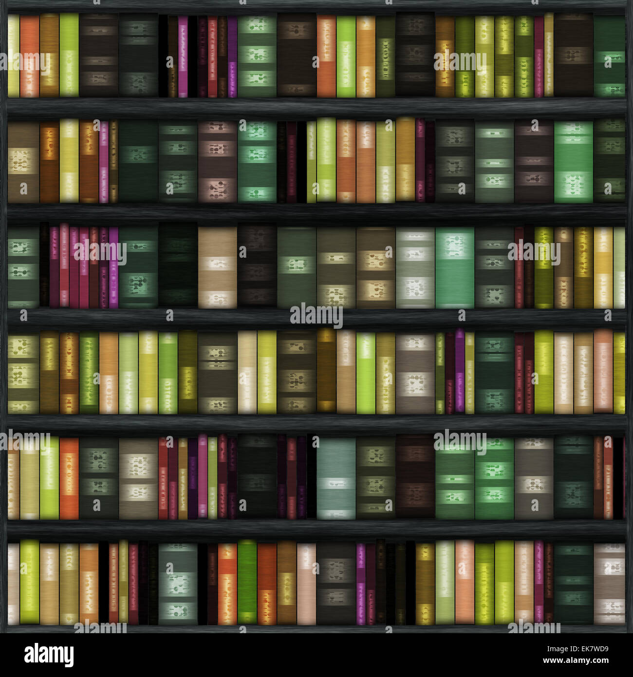 Seamless Book Shelf Stock Photo - Alamy