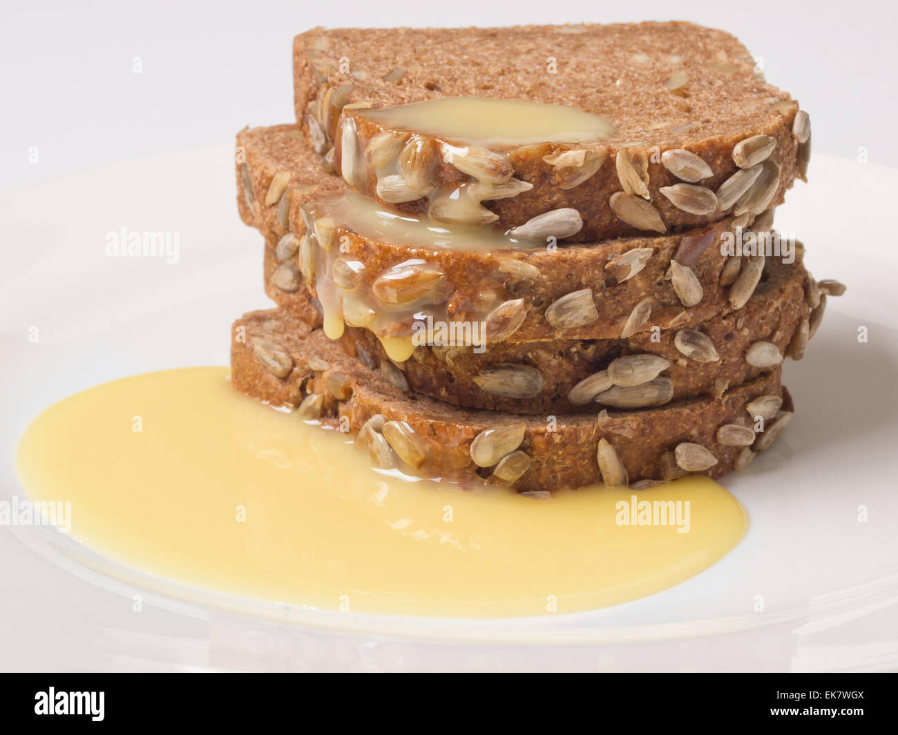 brown bread with condensed milk Stock Photo - Alamy