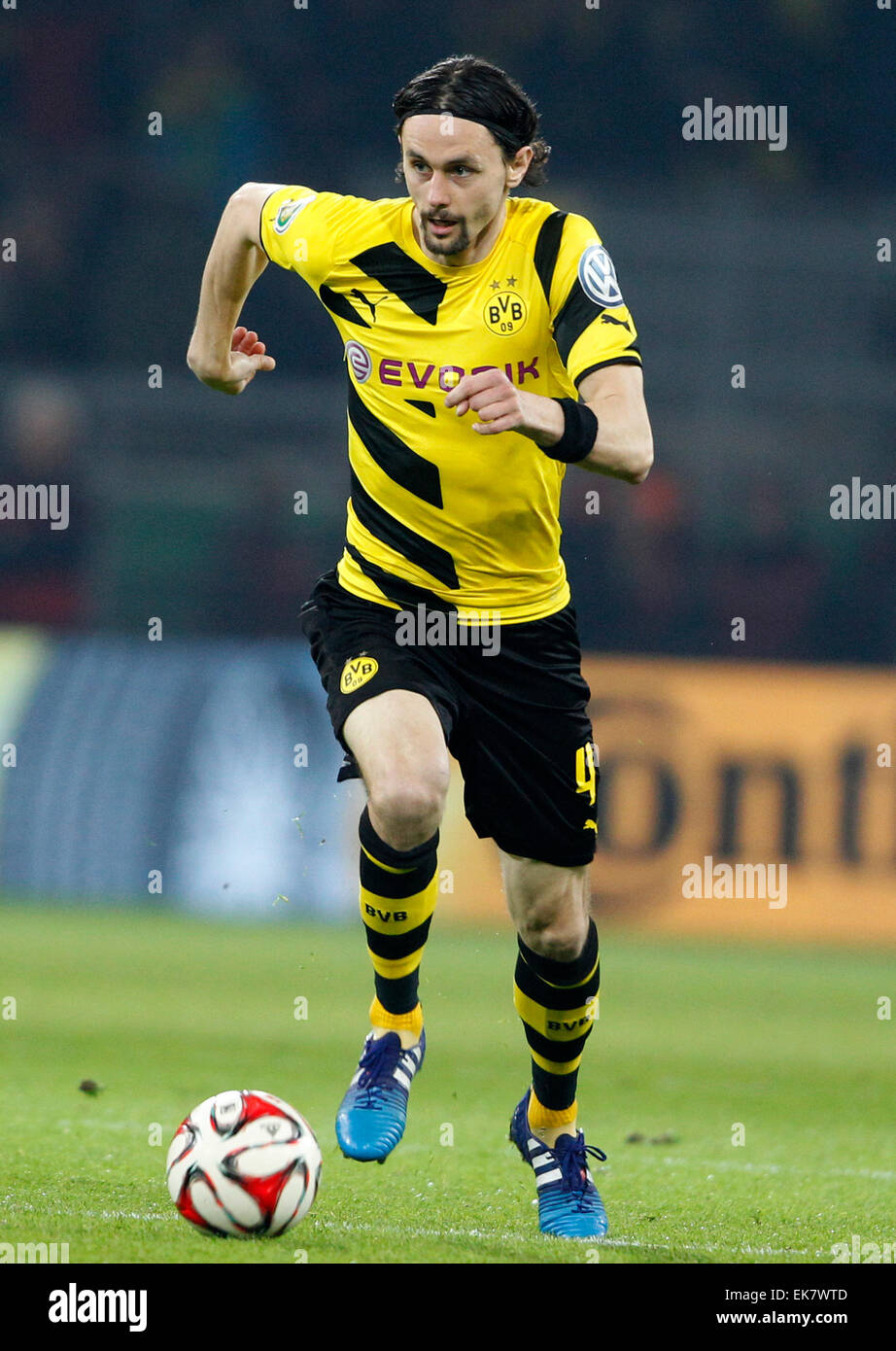Dortmund, Germany. 07th Apr, 2015. Dortmund's Neven Subotic in action ...