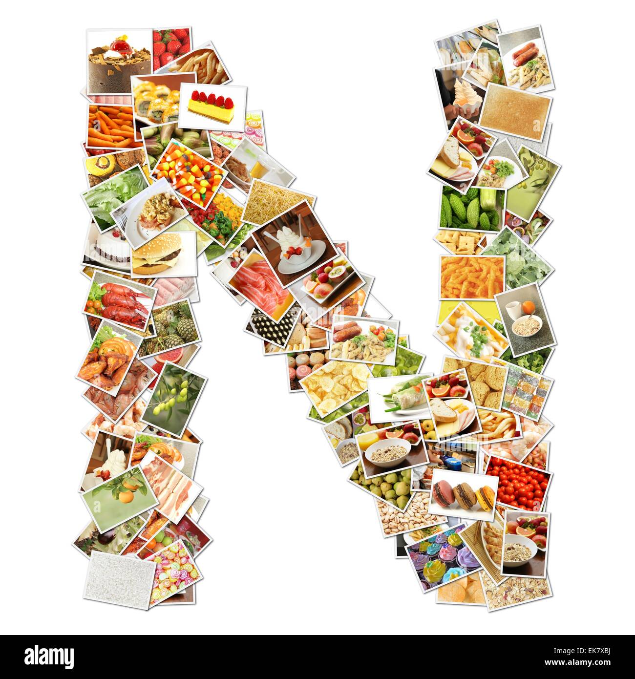 Letter Food Collage Concept Art High Resolution Stock Photography and ...