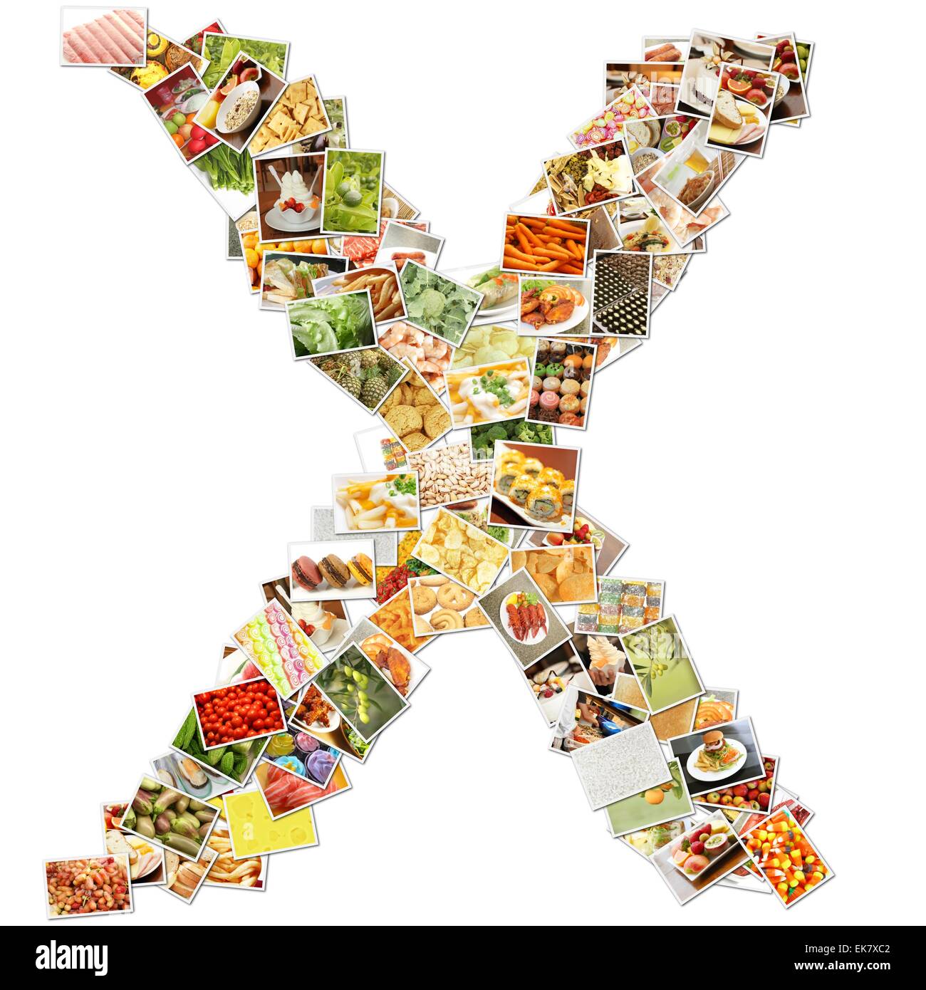 Letter Food Collage Concept Art High Resolution Stock Photography and ...
