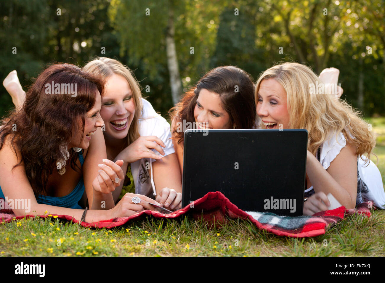 Women have seen a nice thing Stock Photo - Alamy