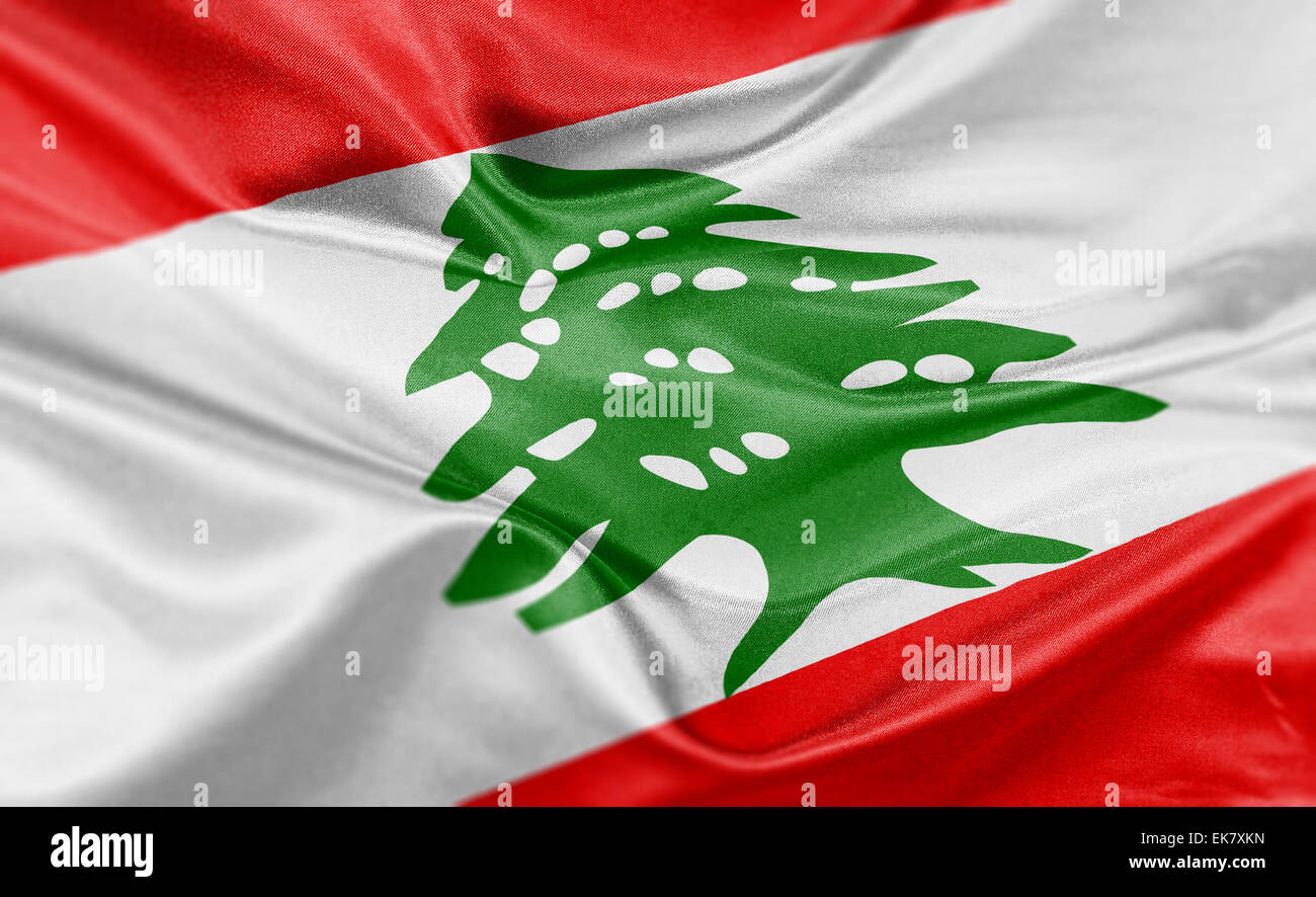 High resolution render of Lebanon's national flag Stock Photo - Alamy