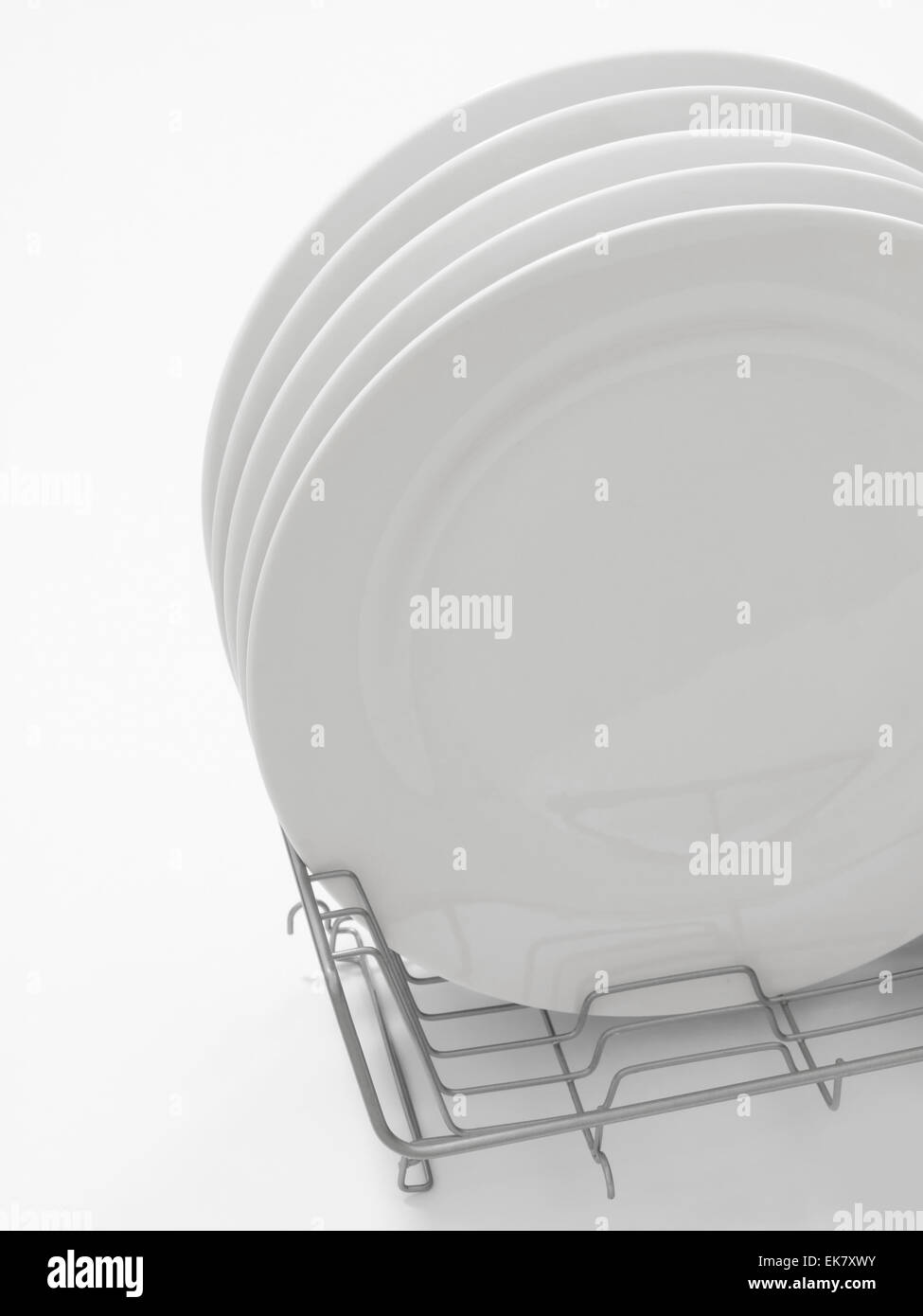 stack of white dining plates Stock Photo - Alamy