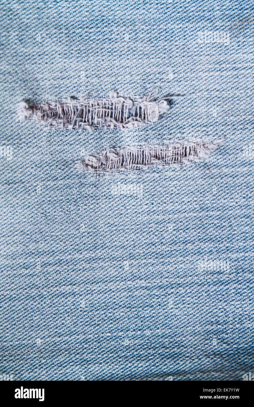 texture of rip blue jeans Stock Photo - Alamy