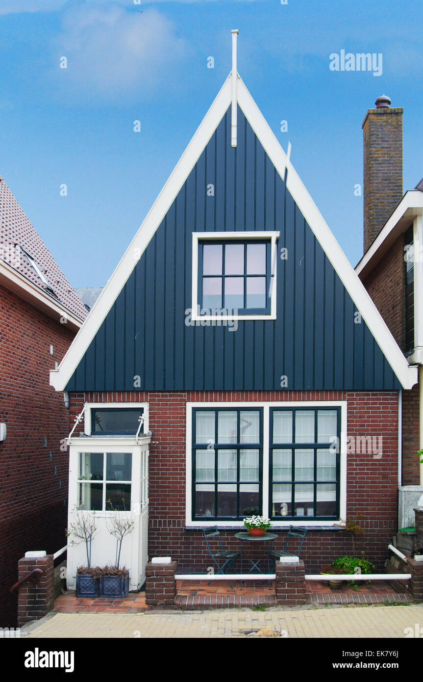 Dutch traditional house over blue sky, Netherlands Stock Photo - Alamy