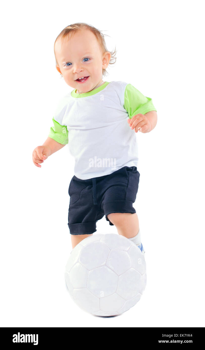 Little football player Stock Photo - Alamy