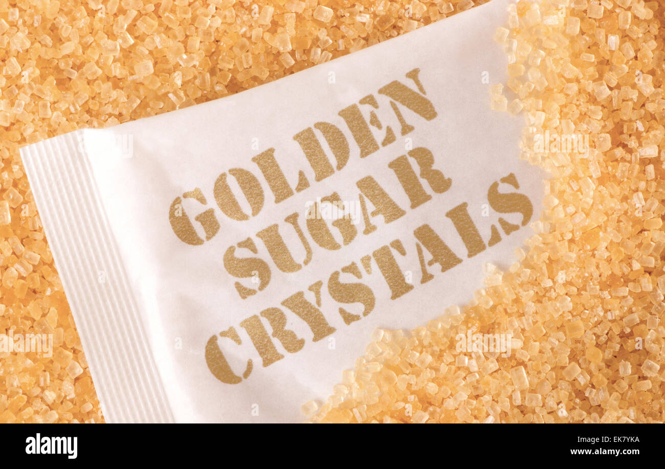 golden sugar crystals Stock Photo - Alamy