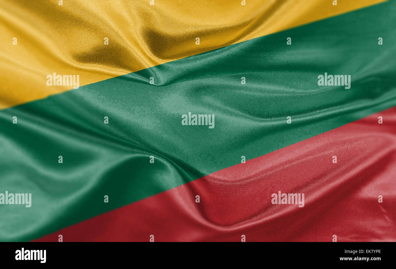 High resolution render of Lithuania's national flag Stock Photo - Alamy