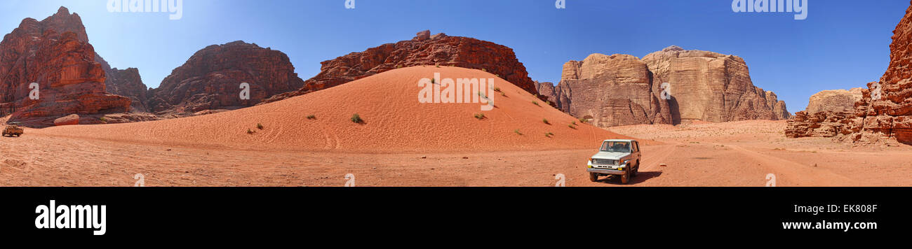 Vadi Ram - Jordan. Panorama Stock Photo - Alamy