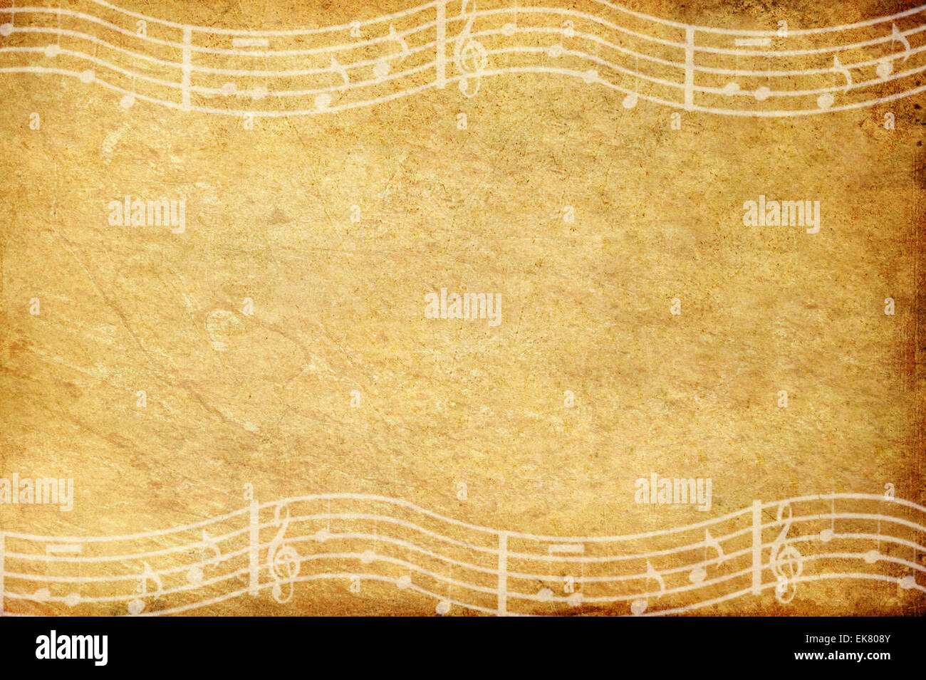 old grunge paper and music note Stock Photo - Alamy