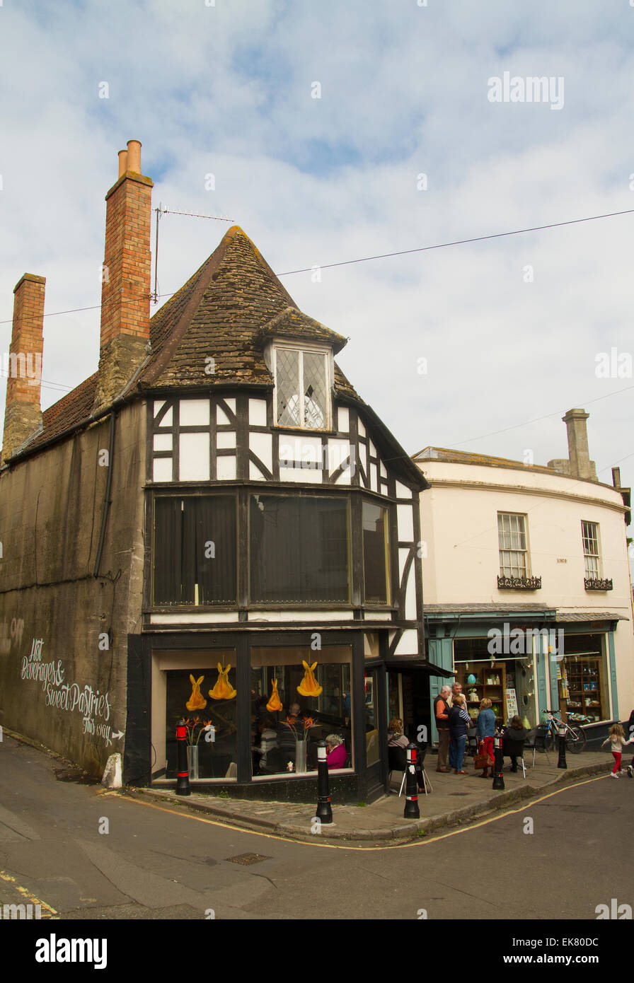 Coffee shop in thevillage of Frome, Somerset England Stock Photo - Alamy