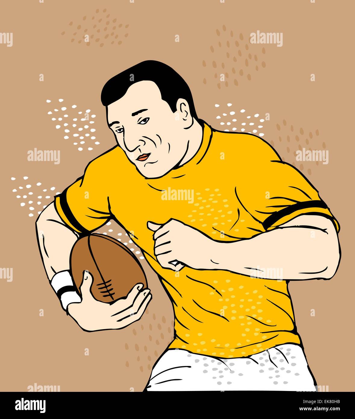 rugby player running with the ball Stock Photo - Alamy