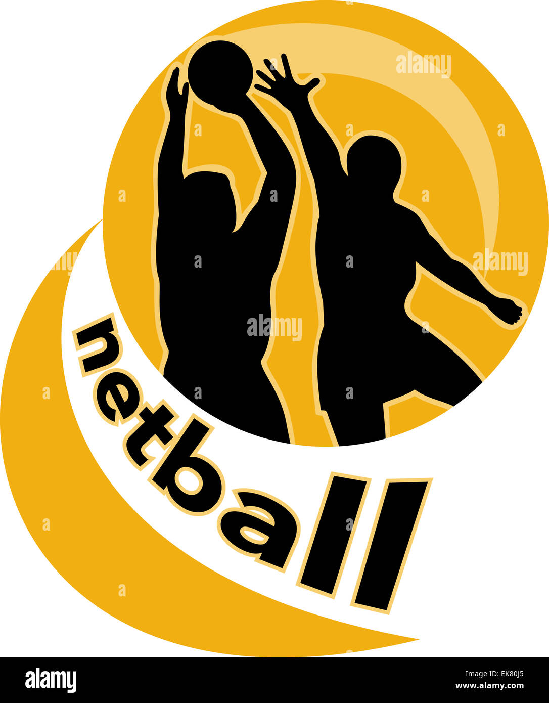 Netball player shooting blocking the shot Stock Photo - Alamy