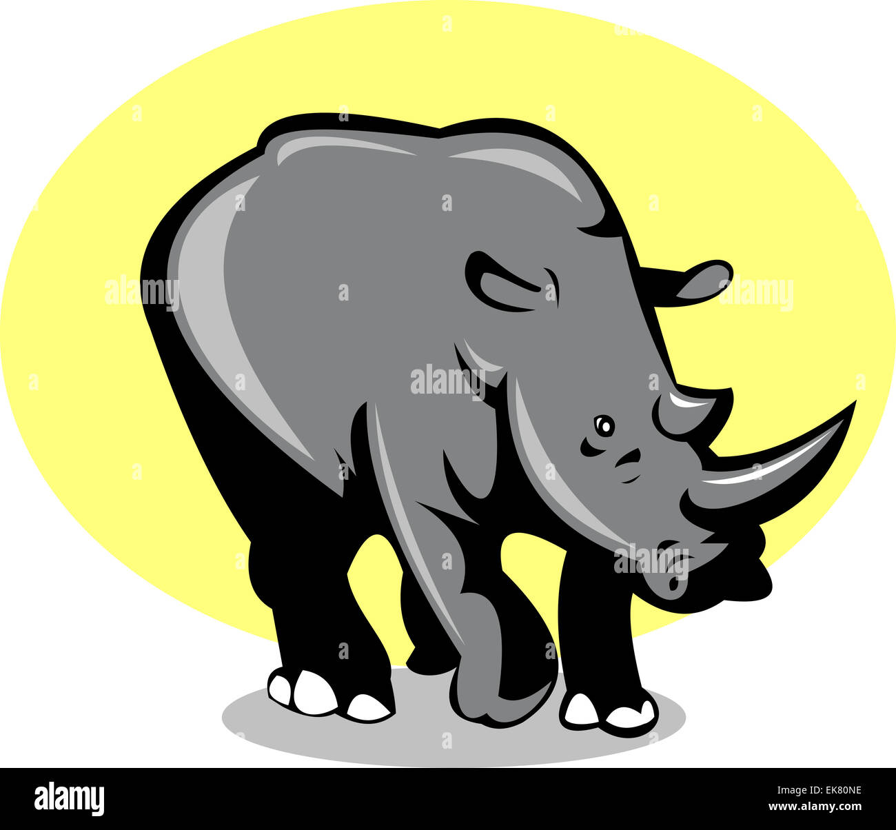 Rhino attacking hi-res stock photography and images - Alamy