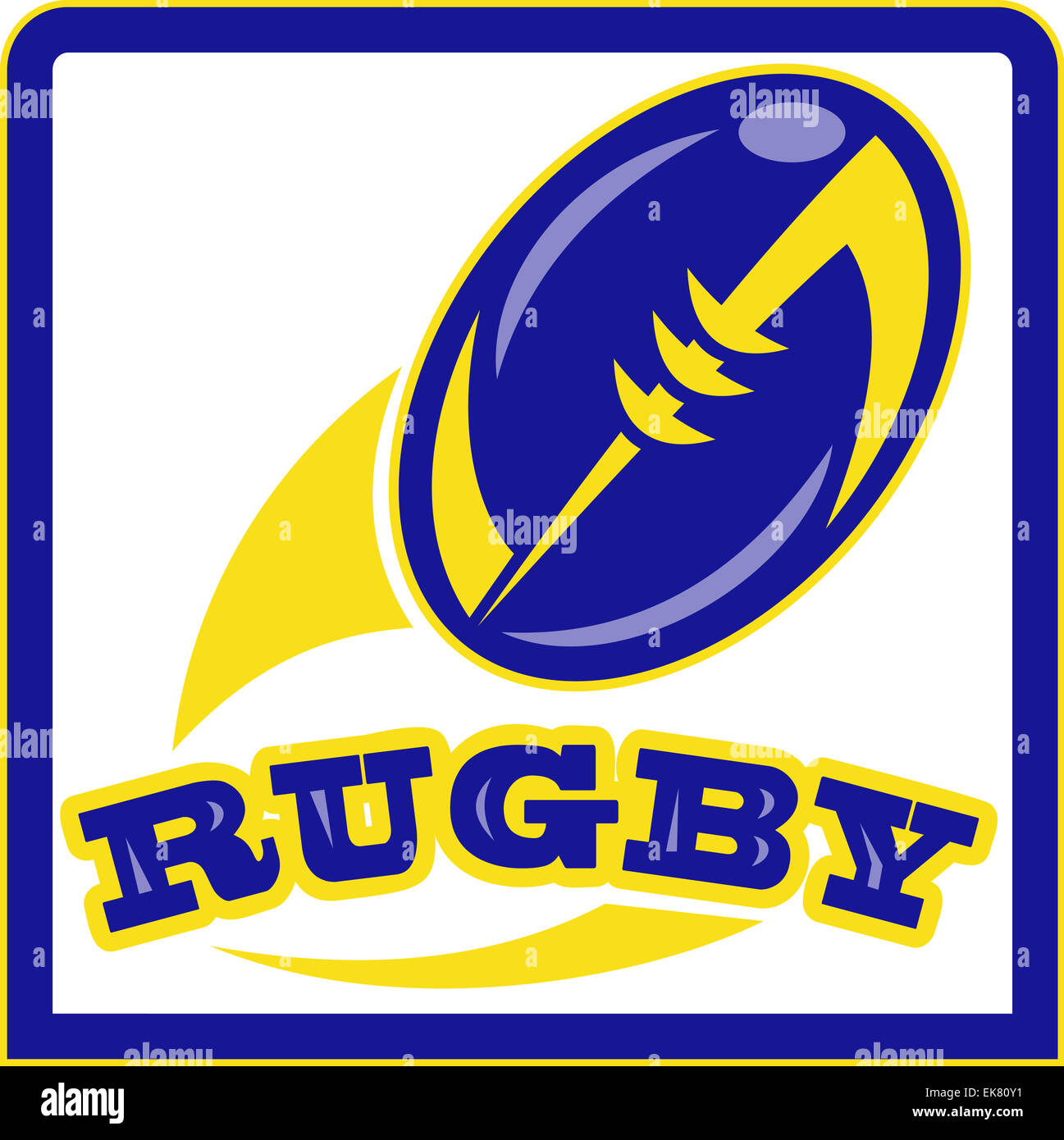 rugby ball flying out Stock Photo - Alamy