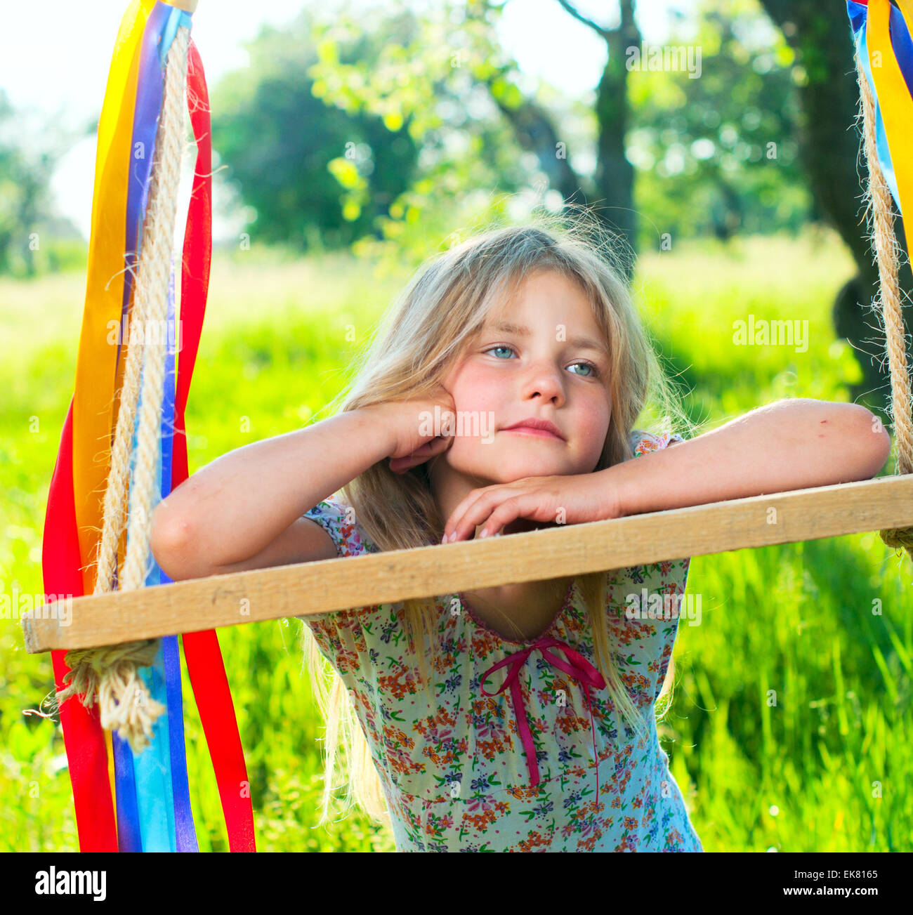 Swing with ribbons hi-res stock photography and images - Alamy