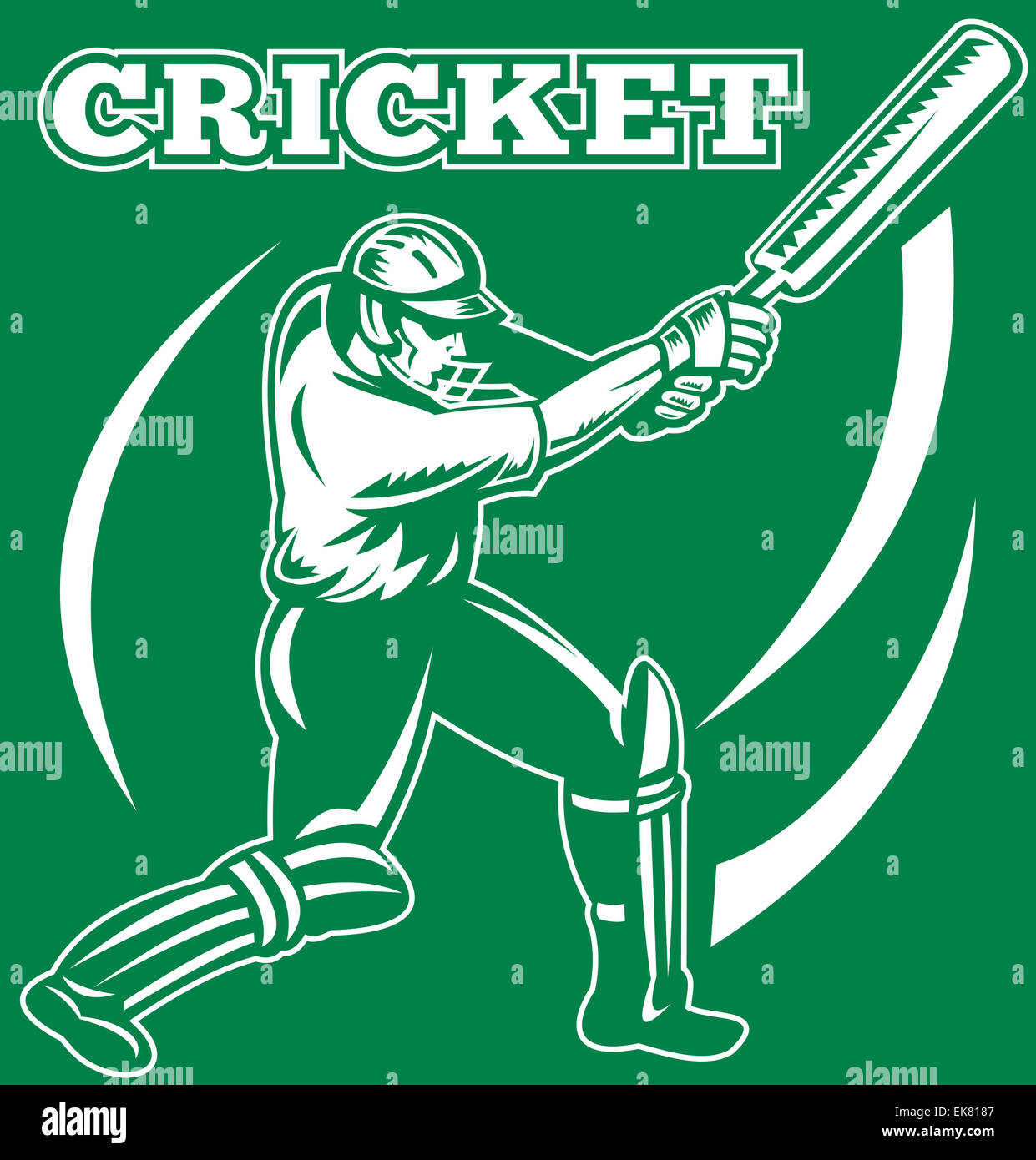 cricket player batsman batting Stock Photo - Alamy