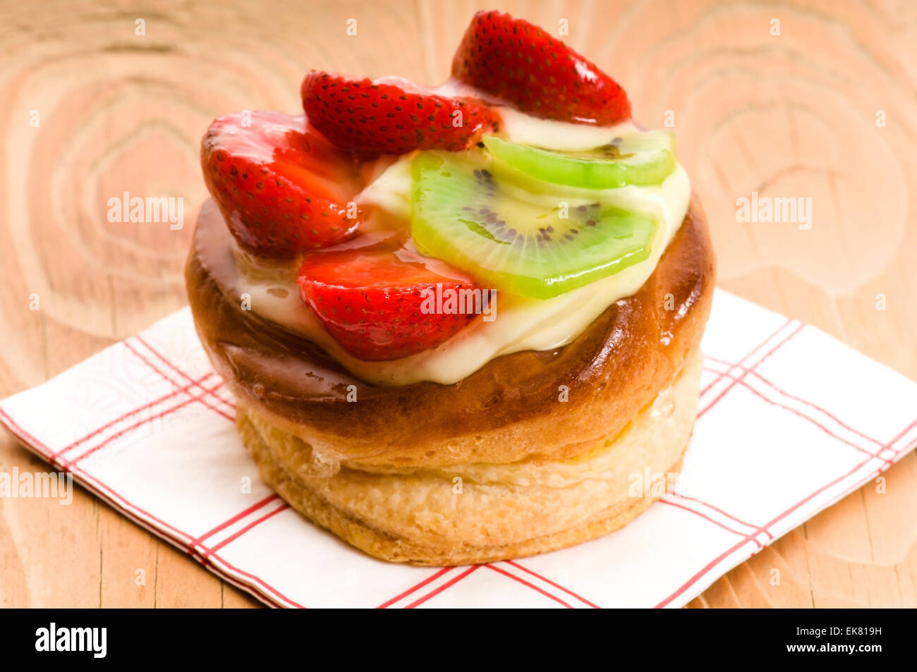 French cake with fresh fruits Stock Photo - Alamy