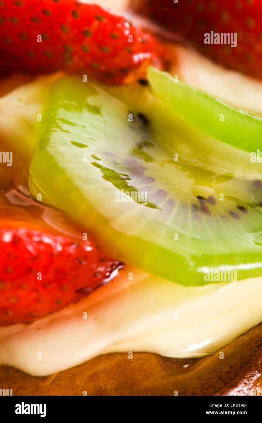 French cake with fresh fruits Stock Photo - Alamy