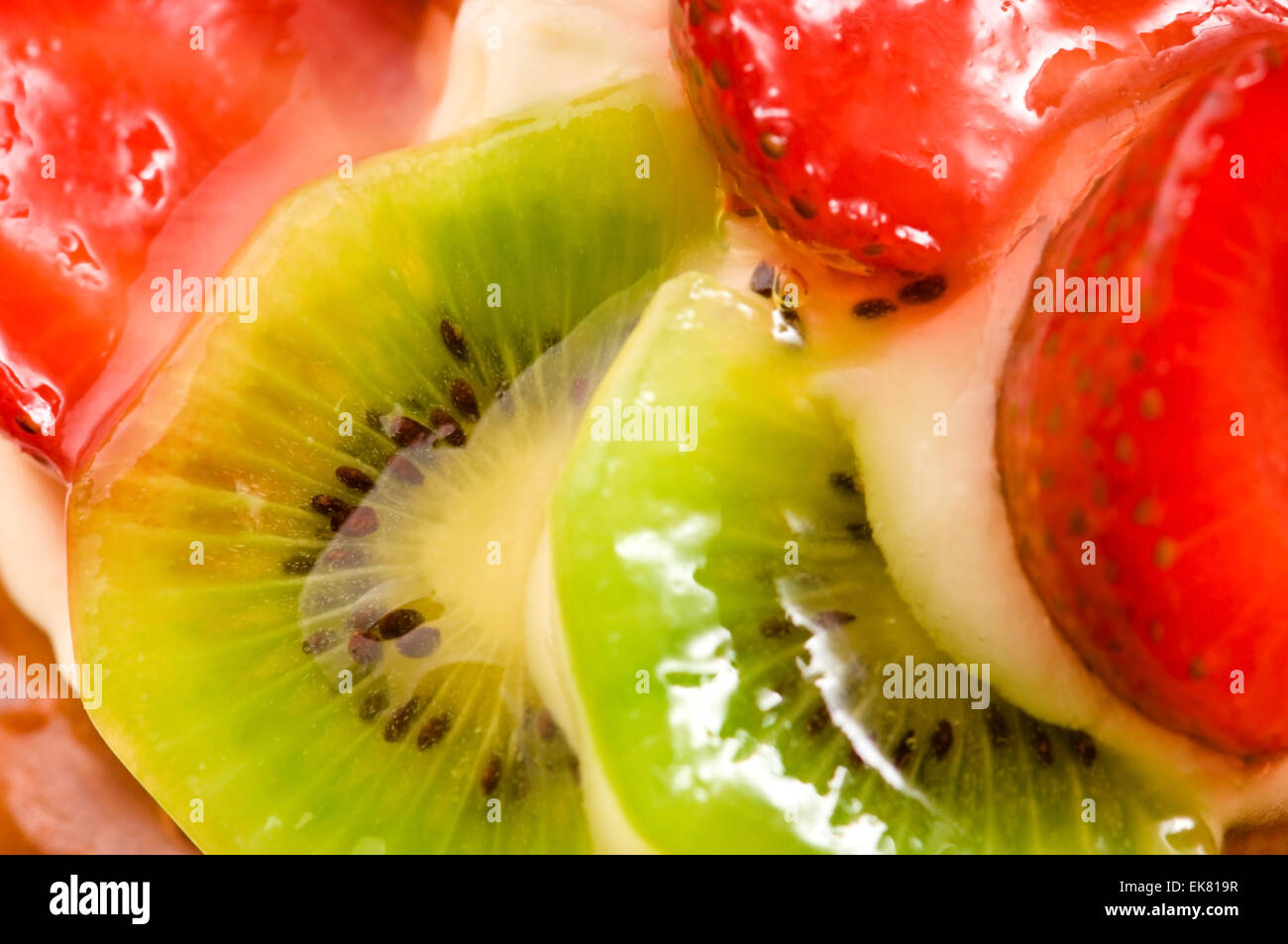 French cake with fresh fruits Stock Photo - Alamy