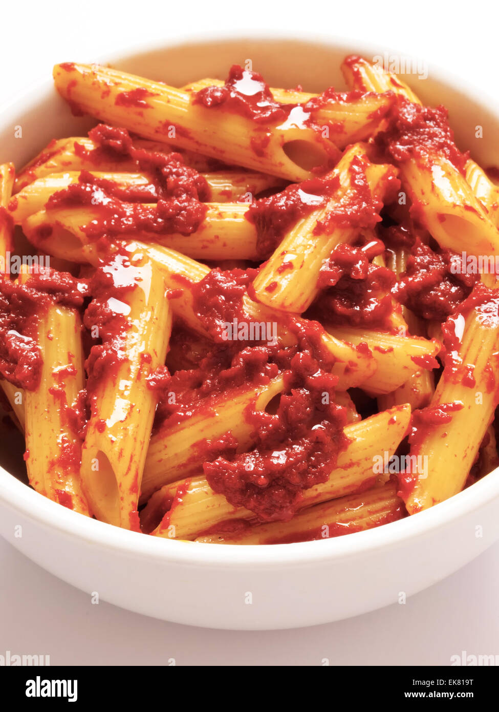 penne in tomato sauce Stock Photo - Alamy