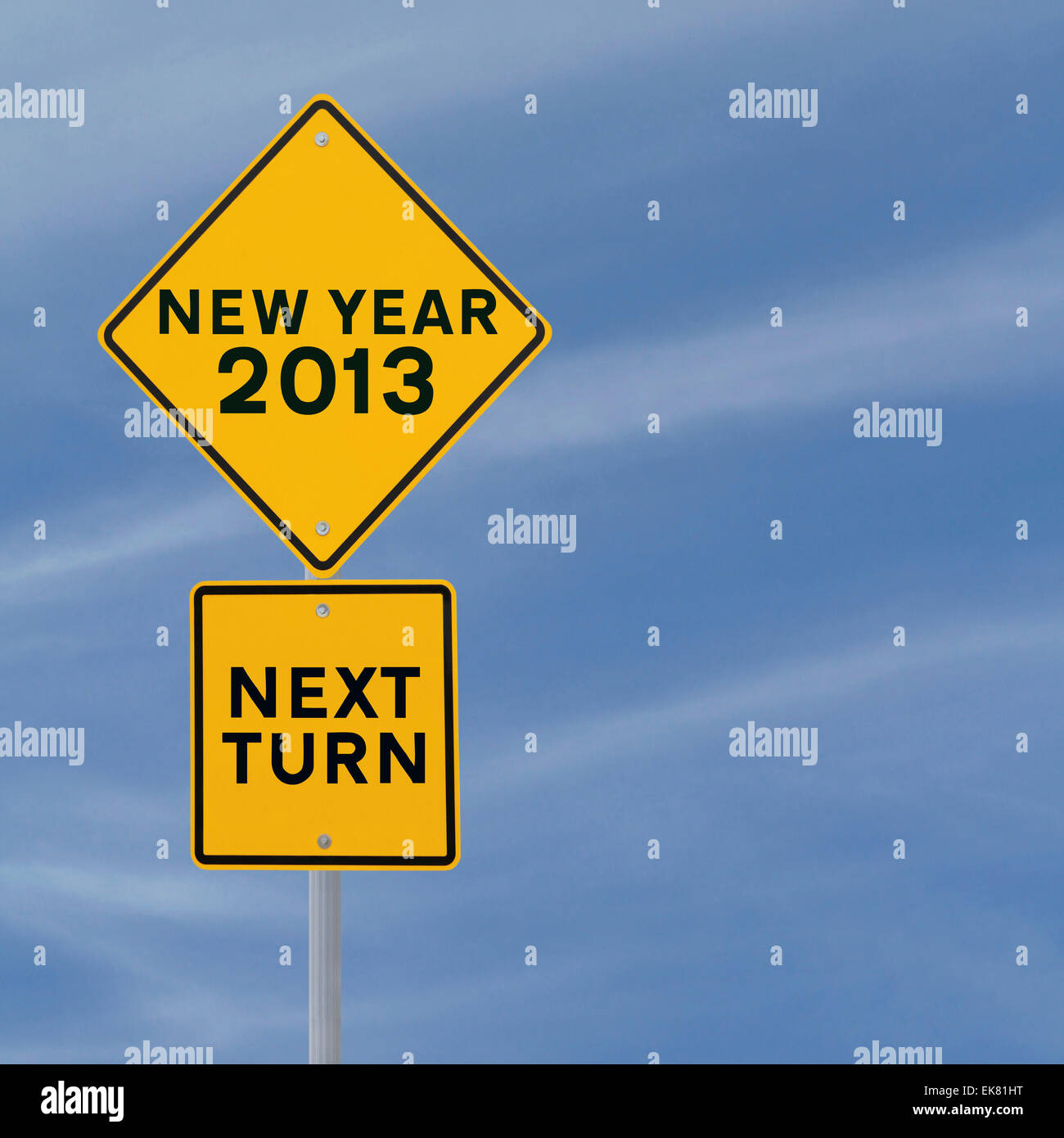 Yellow diamond turn hi-res stock photography and images - Alamy