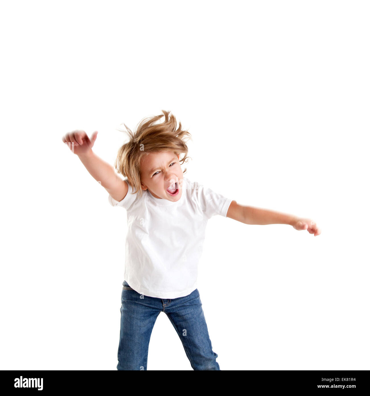 children excited kid epression with winner gesture Stock Photo - Alamy