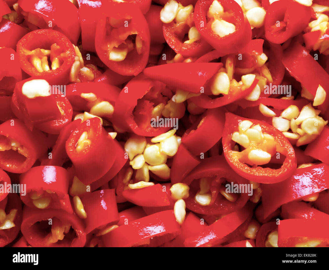 chopped red chilies Stock Photo - Alamy