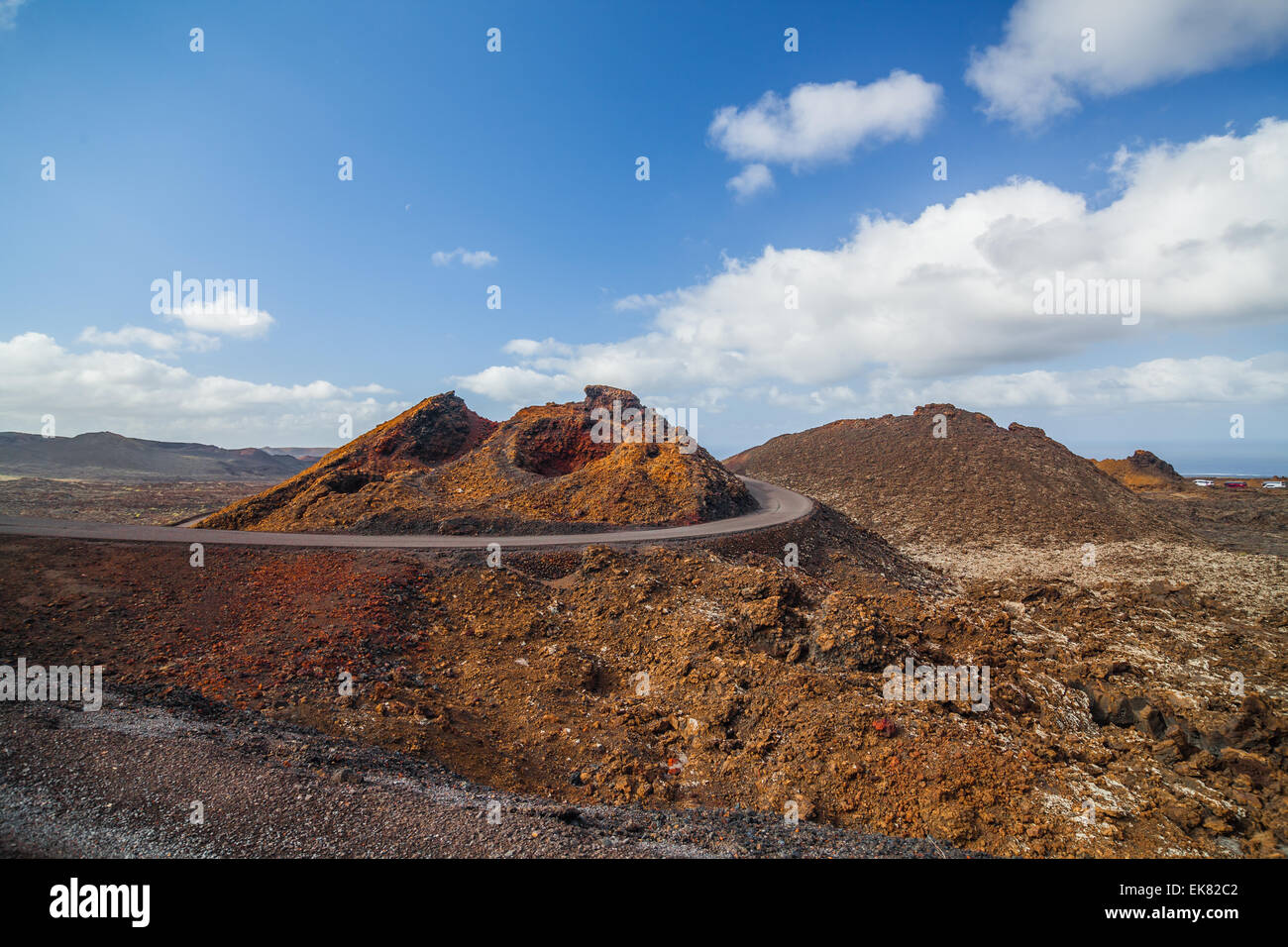 Mountains of fire, Timanfaya Stock Photo - Alamy