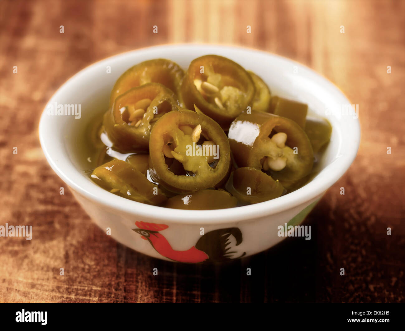 asian pickled green chilies Stock Photo - Alamy