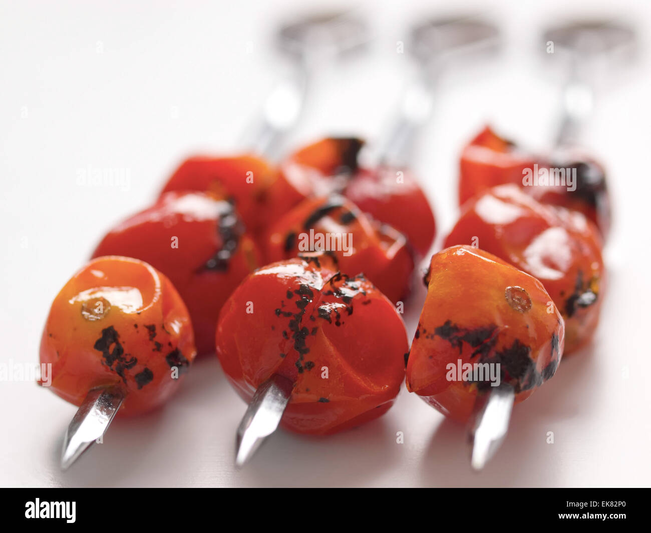 roasted cherry tomato skewers Stock Photo - Alamy