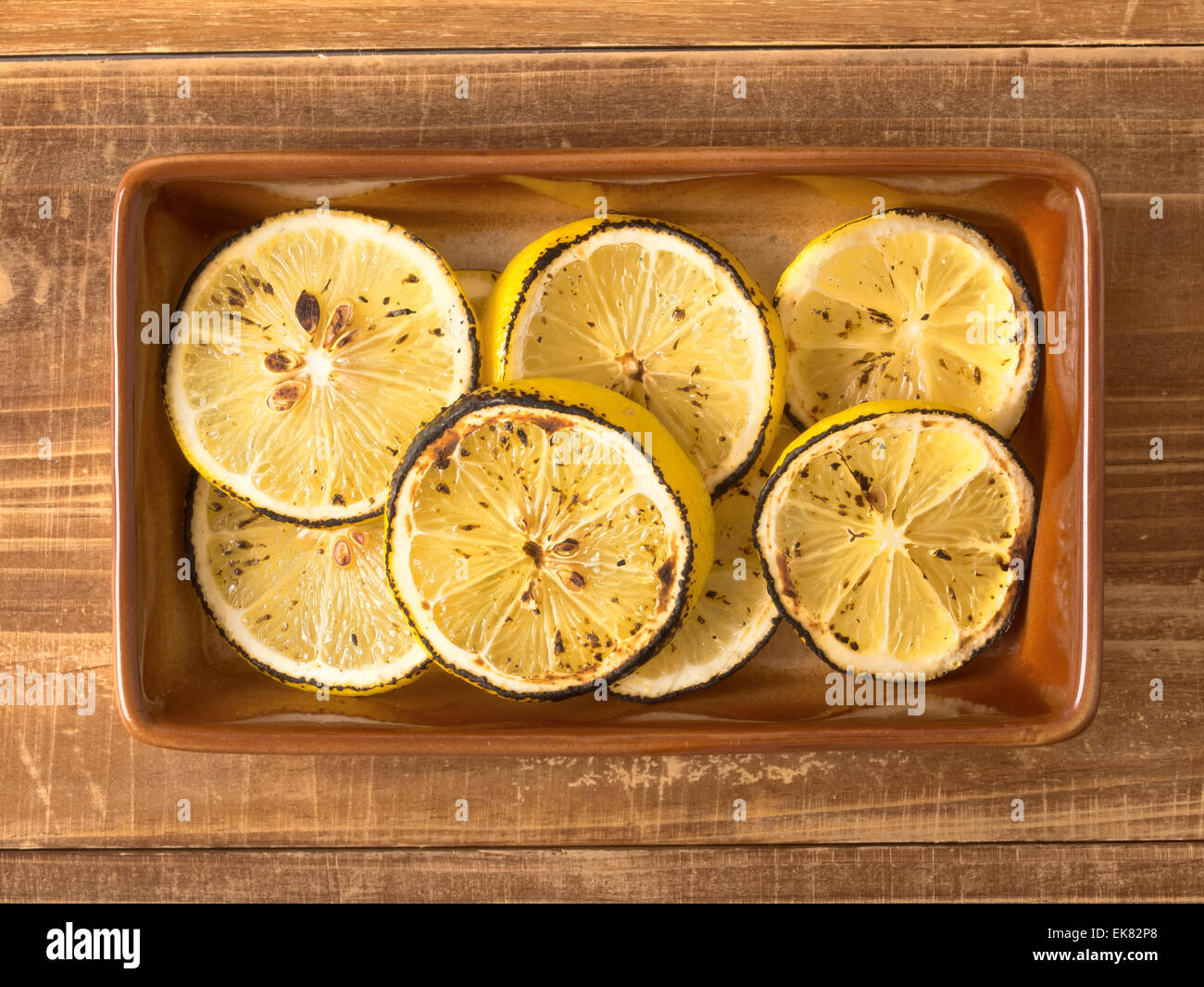 grilled lemon slices Stock Photo - Alamy